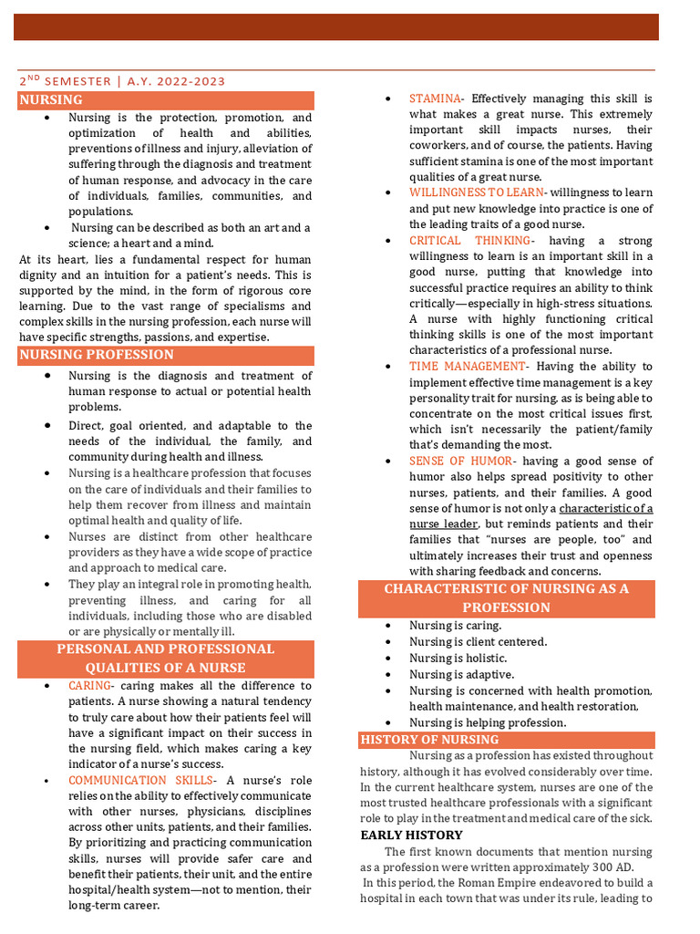 NCM 103 L1 | PDF | Nursing | Health Care