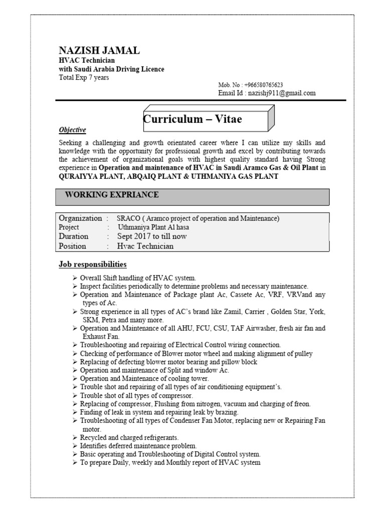 Nazish Jamal CV PFD | PDF | Engineering Thermodynamics | Building ...