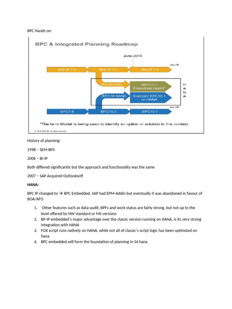 SAP BPC & HANA Planning Guide | PDF | Expense | Balance Sheet