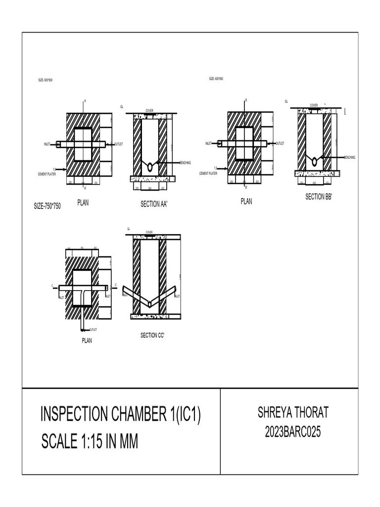 Inspection Chamber Design Plans 2023 | PDF