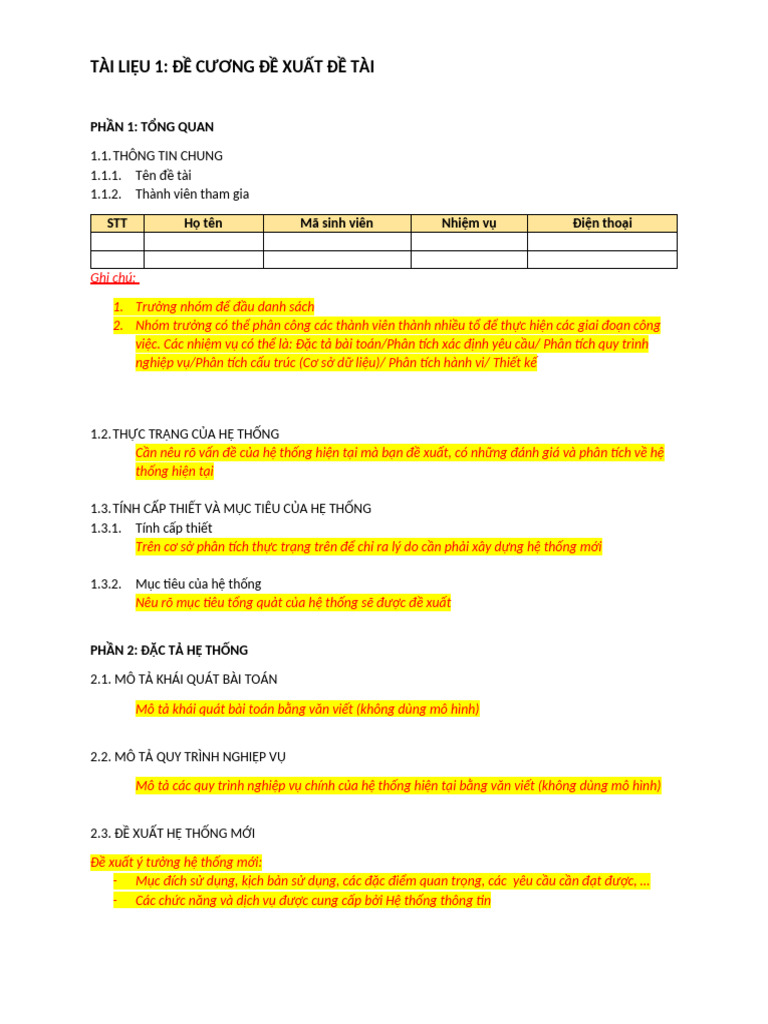 Mau de Cuong de Tai | PDF