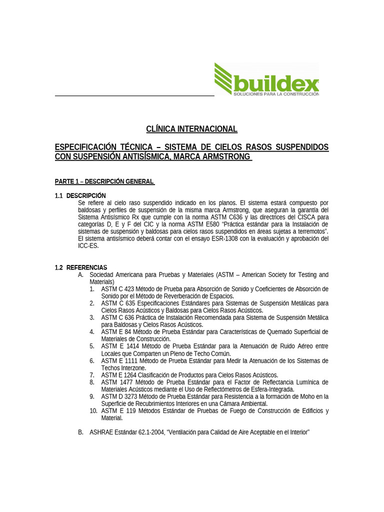 Eett FCR Clínica Internacional - Buildex | PDF | Ingeniería Sísmica