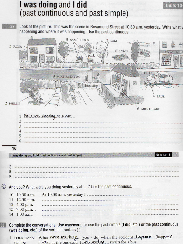 Past Continuous | PDF