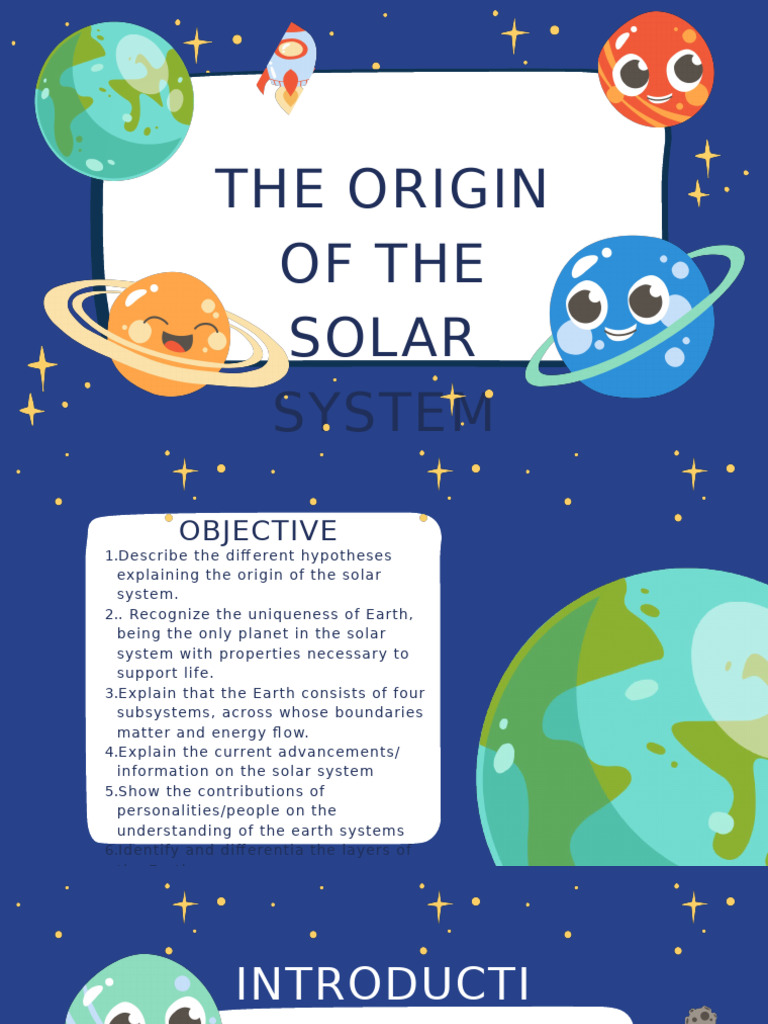 Origin Theories of the Solar System | PDF | Solar System | Stellar ...