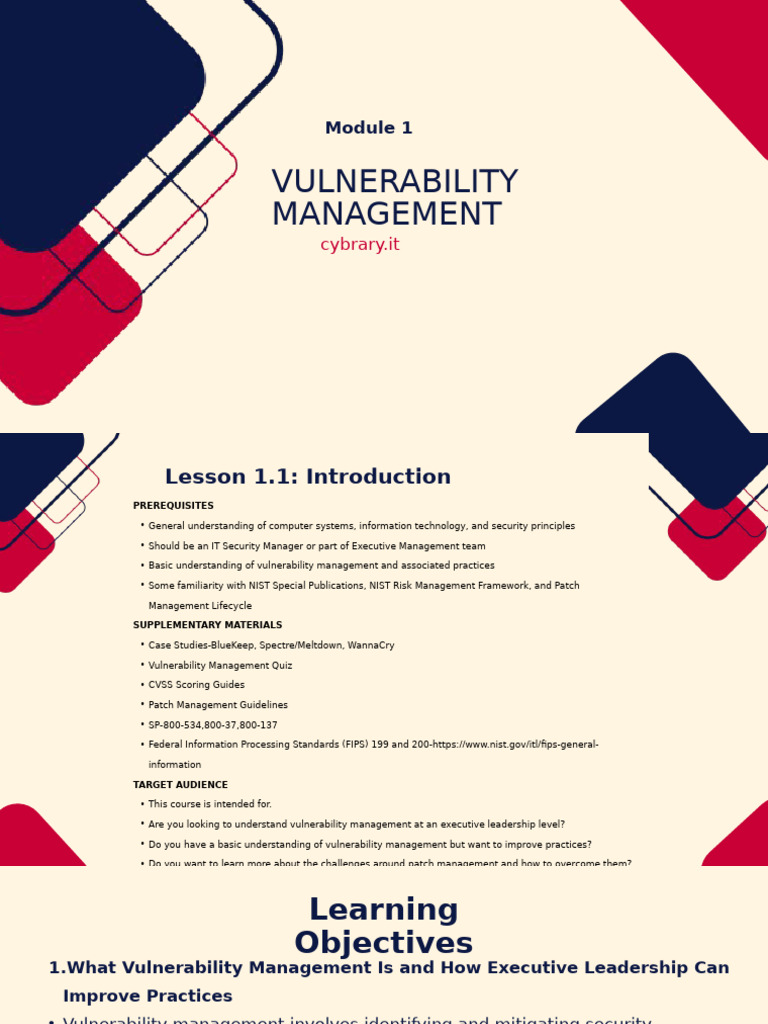Key Takeaways | PDF | Vulnerability (Computing) | Computer Security