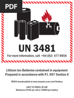 UN3480 - PI965 UN 3481 - PI966 UN3481 - PI967 Section PI965-Section IB ...