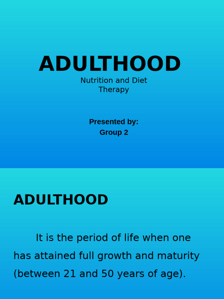 Nutritional Guidelines for Adulthood | PDF | Osteoporosis | Foods