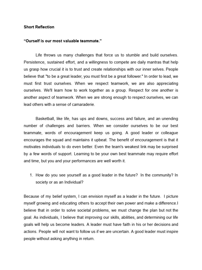 Life Statement | PDF | Behavior Modification | Cognitive Science