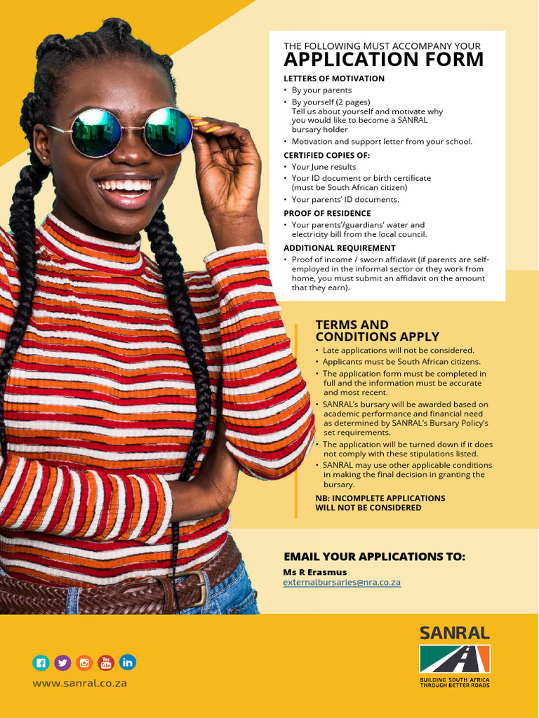 1234 SANRAL Bursary Application Form2021 1 | PDF | Parent