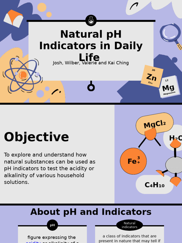 Natural pH Indicators in Daily Life | PDF | Chemistry