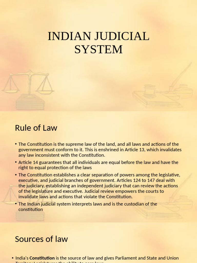 Indian Judicial System | PDF | Supreme Courts | Precedent