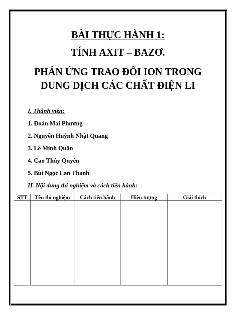 Bài TH C Hành 1 | PDF