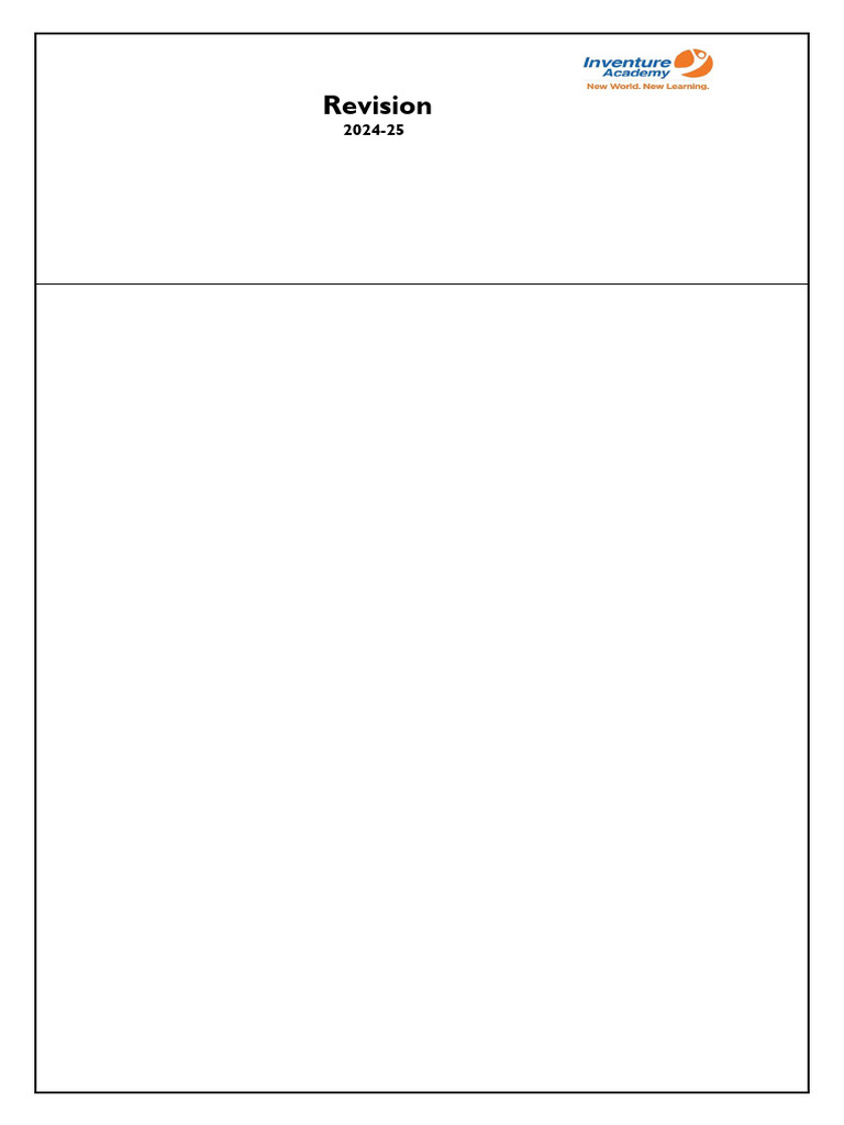 Grade 9 - Revision Paper 2 - 2024-25 | PDF