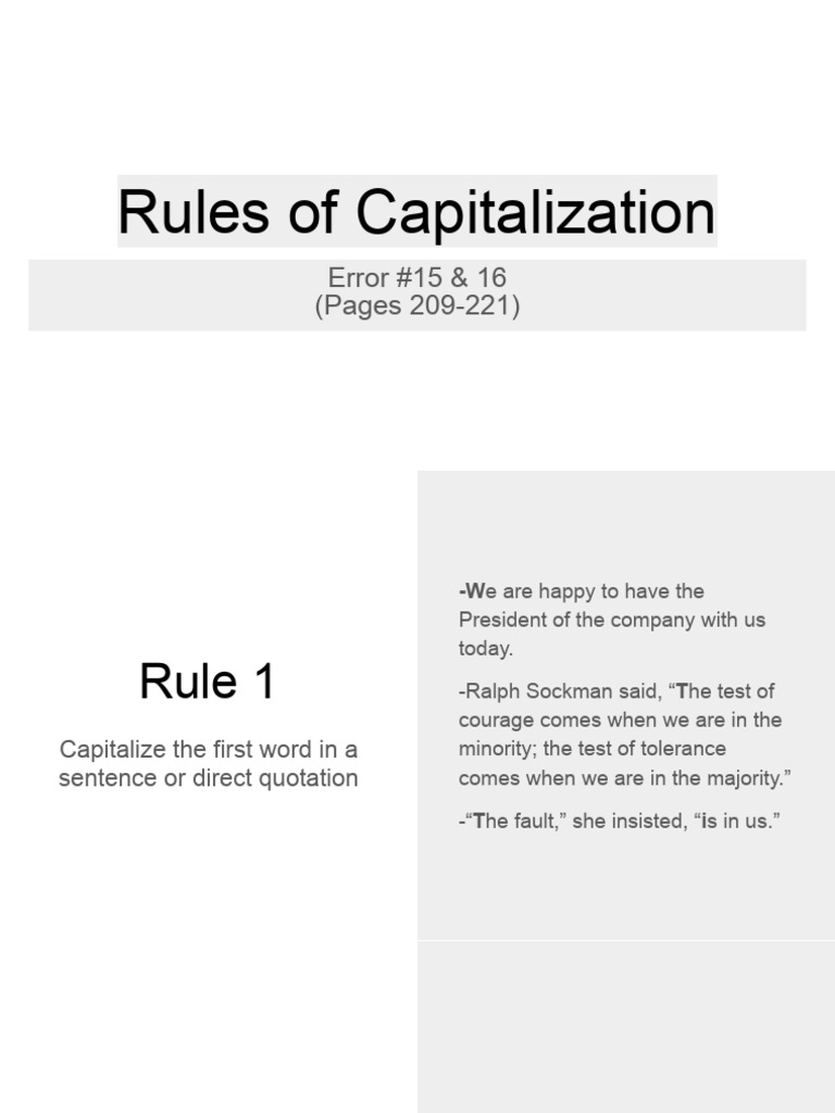 Capitalization | PDF | Bangladesh