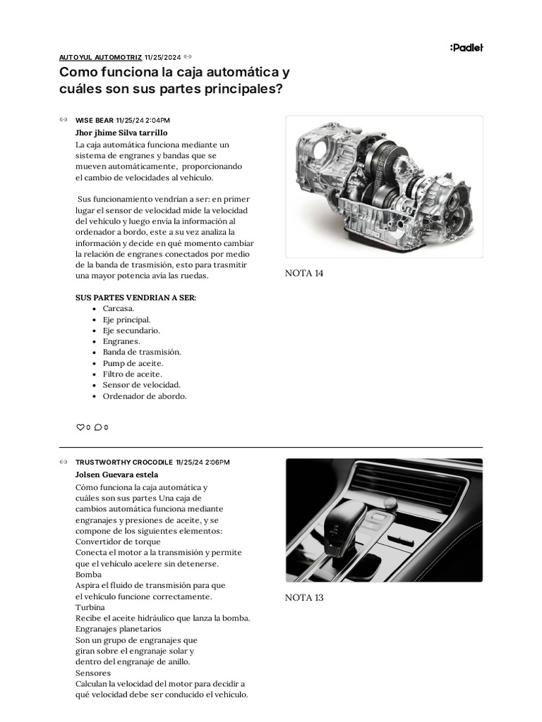Sistema de Cajas Automaticas | PDF | Transmisión automática | Embrague