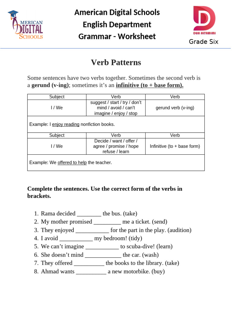 Grammar unit 2 | PDF | Verb | Subject (Grammar)