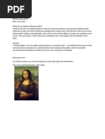 Mona Lisa: Da Vinci's Enigmatic Portrait | PDF | Leonardo Da Vinci ...