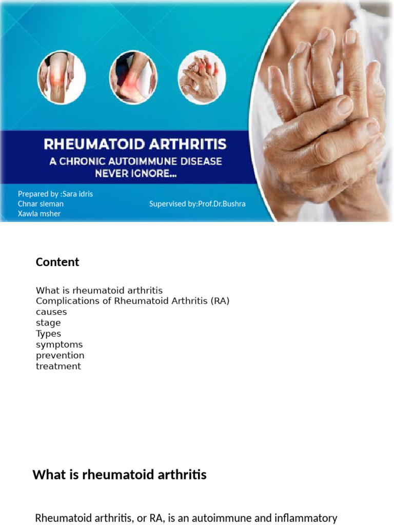 Rheumatoid Arthritis | PDF