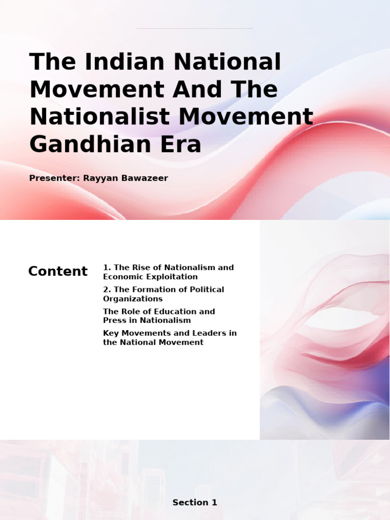 The Indian National Movement | PDF | British Raj | Nationalism