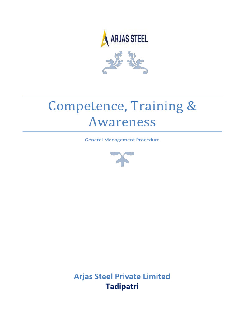 COMPETENCE, TRAINING, AWARENESS | PDF | Business