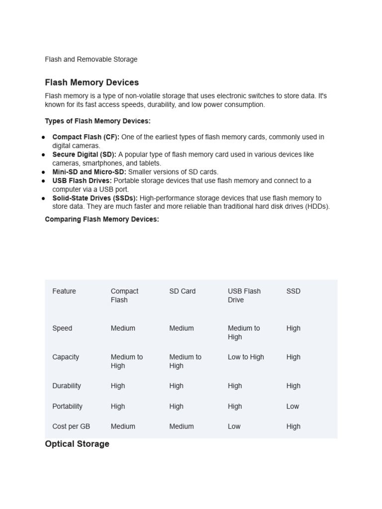 Flash and Rmoveble V Unit | PDF | Computer Data Storage | Flash Memory