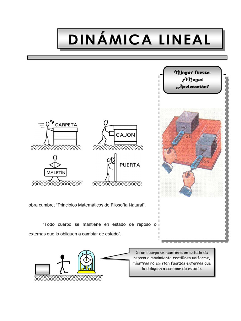 Dinamica | PDF | Fuerza | Las leyes del movimiento de Newton