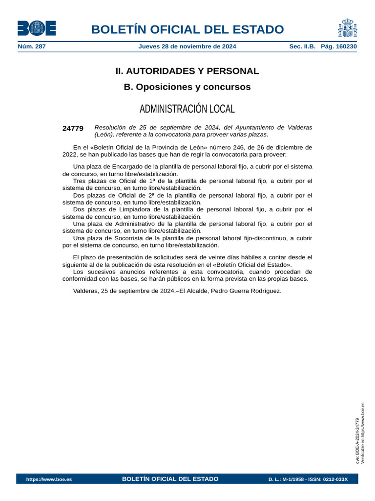 Disposición 24779 del BOE núm. 287 de 2024 | PDF | Gobierno | España Disposición 24779 del BOE núm. 287 de 2024 | PDF | Gobierno | España