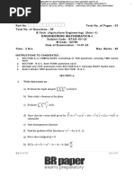 December 2023 (All Branches) PTU Question Paper With Solution | PDF