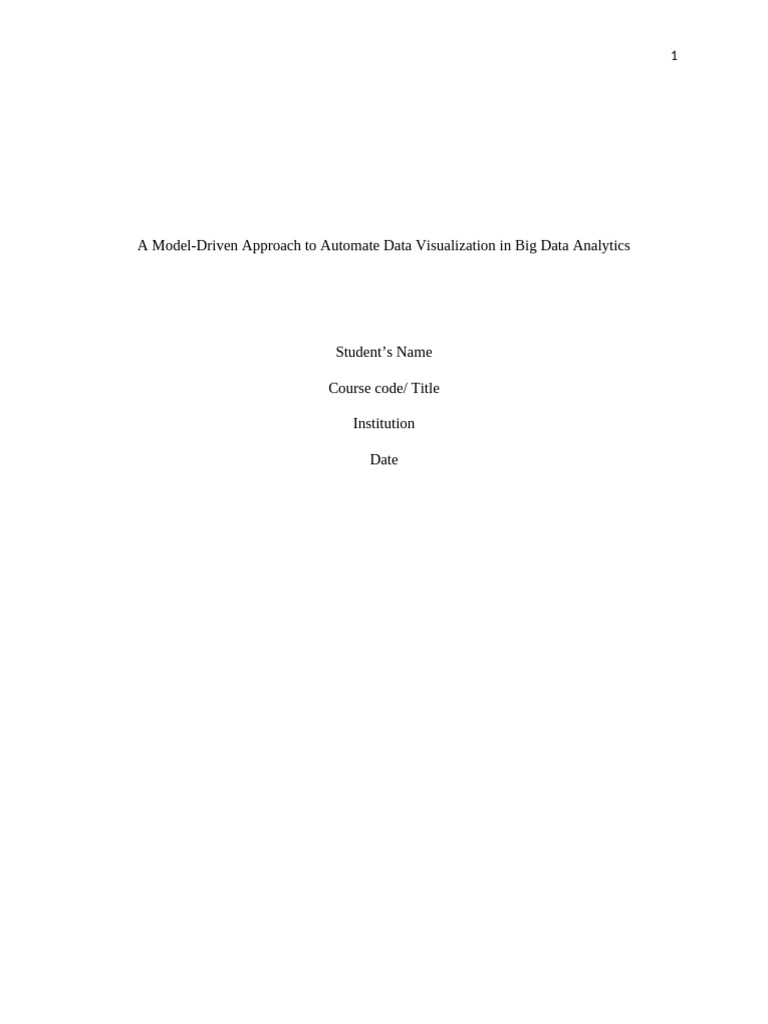 A Model Driven Approach Pdf Cluster Analysis Data