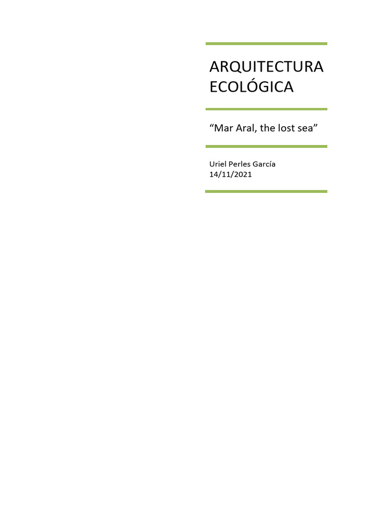 MarAral UrielPerlesGarcía | PDF | Ciencias de la Tierra | Entorno natural