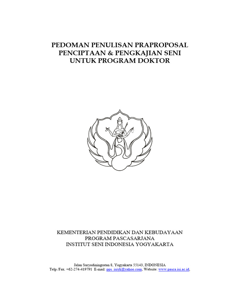 Formulir Pra Proposal S3 Cipta Kaji 2015 | PDF