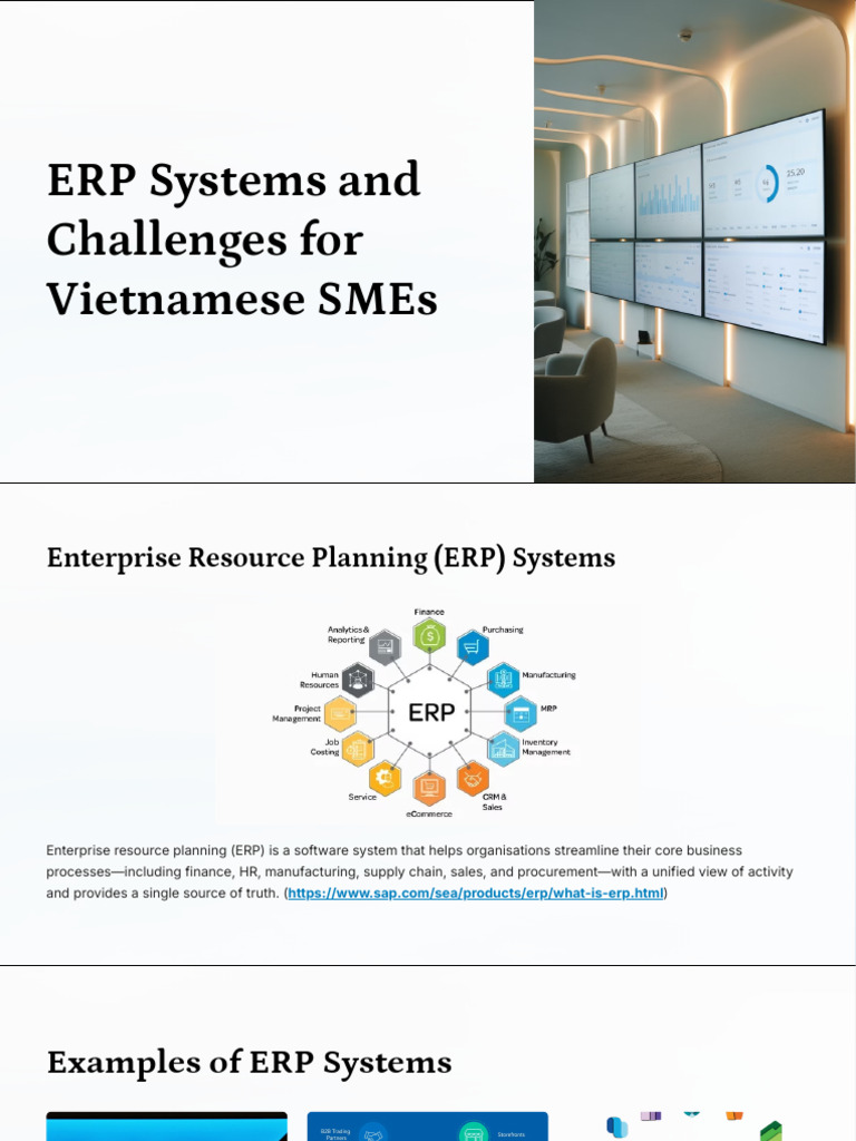 ERP Systems and Challenges For Vietnamese SMEs | PDF | Enterprise ...