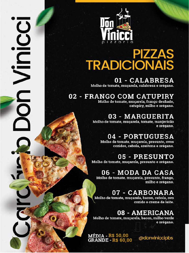 Cardápio Novo Don Vinicci | PDF