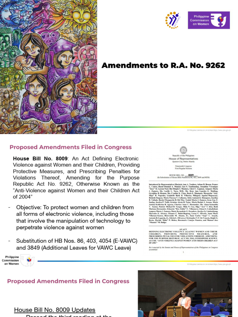 Updates - Amendments To RA 9262 | PDF | Violence | Bill (Law)