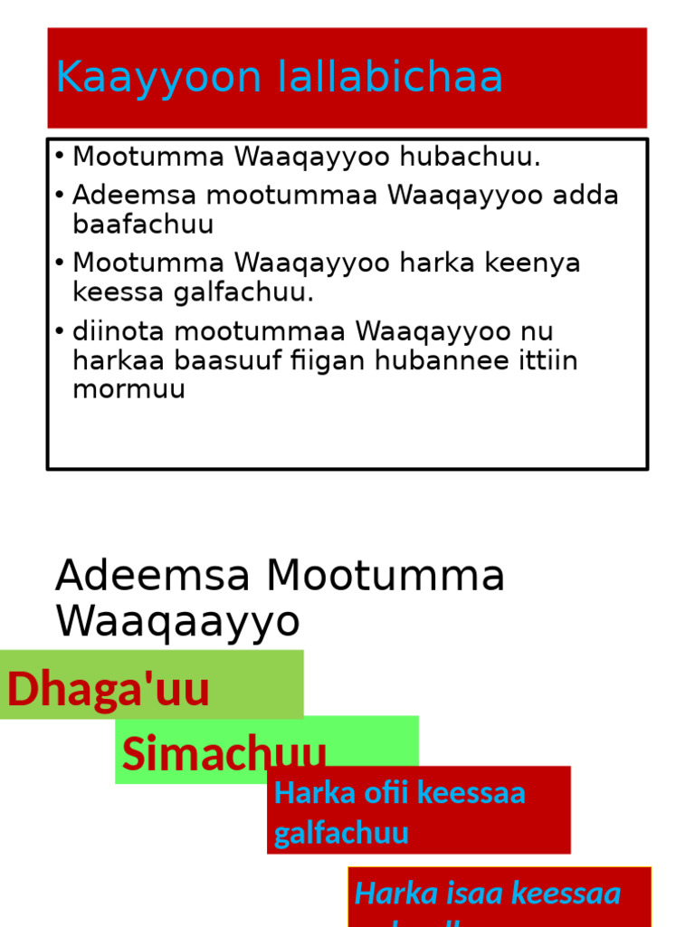 Mootummaa Waaqayyoo | PDF