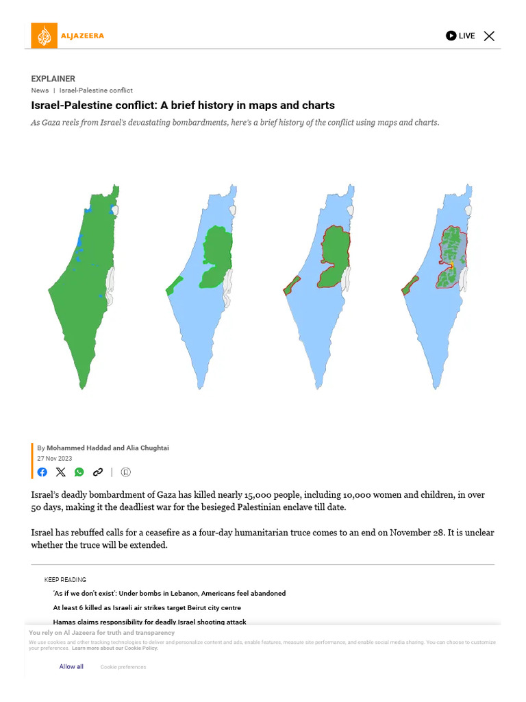 Israel-Palestine Conflict - A Brief History in Maps and Charts - Israel ...