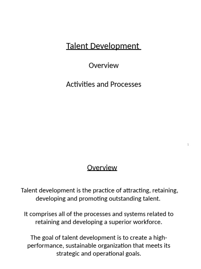 TCOG Talent Development System | PDF | Cost Of Living | Performance ...