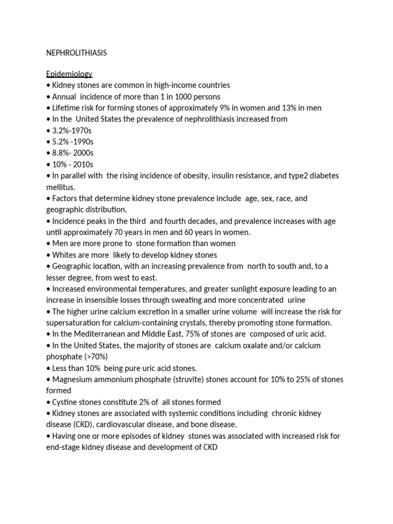Renal Calculi | PDF | Medical Specialties | Clinical Medicine
