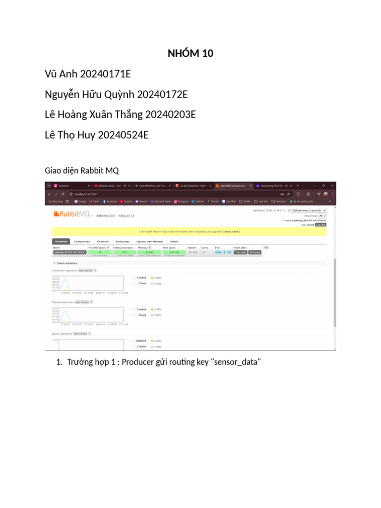 Nhóm-10 RabbitMQ 3b | PDF