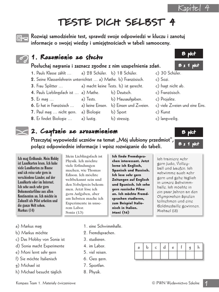 1daaf22d Kompass 1-Teste Dich Selbst-4 | PDF