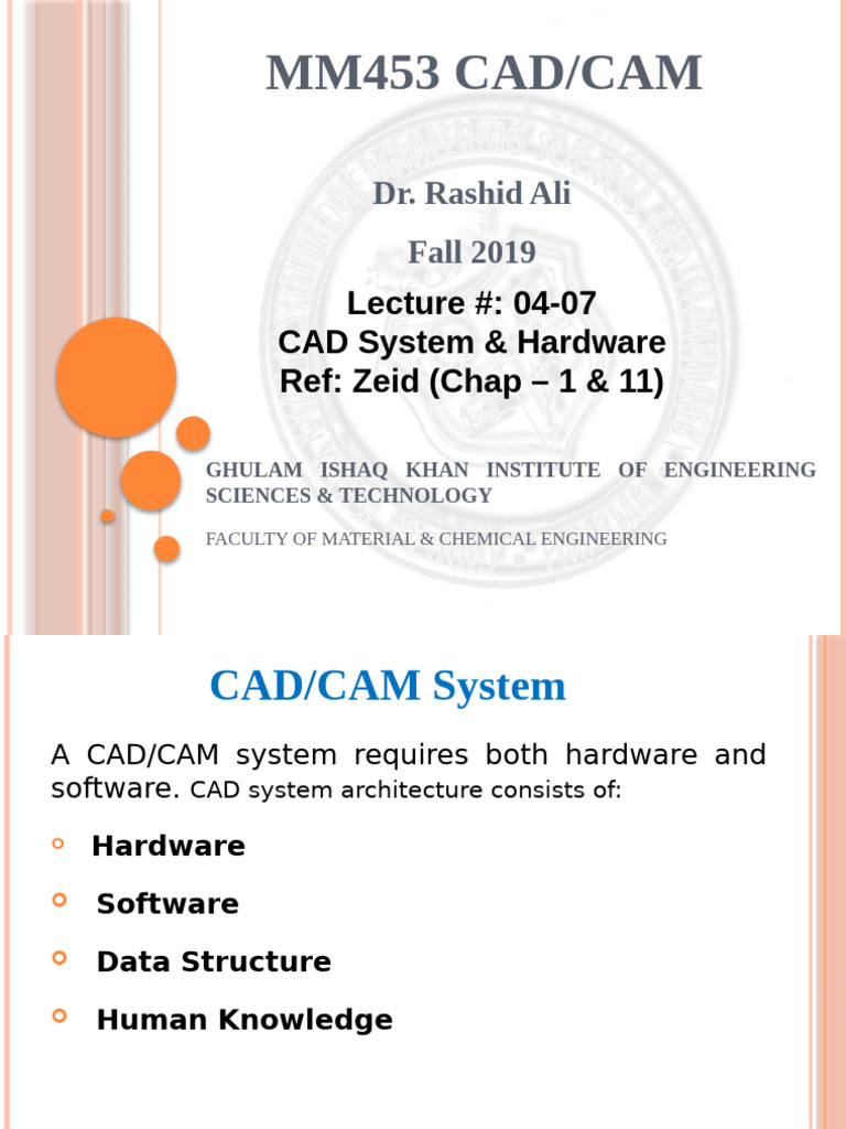 Lecture 4 6 Cad System And Hardware Pdf Computer Aided Design 0772