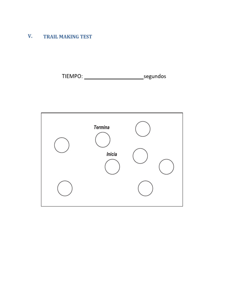 Prueba TMT A y B | PDF