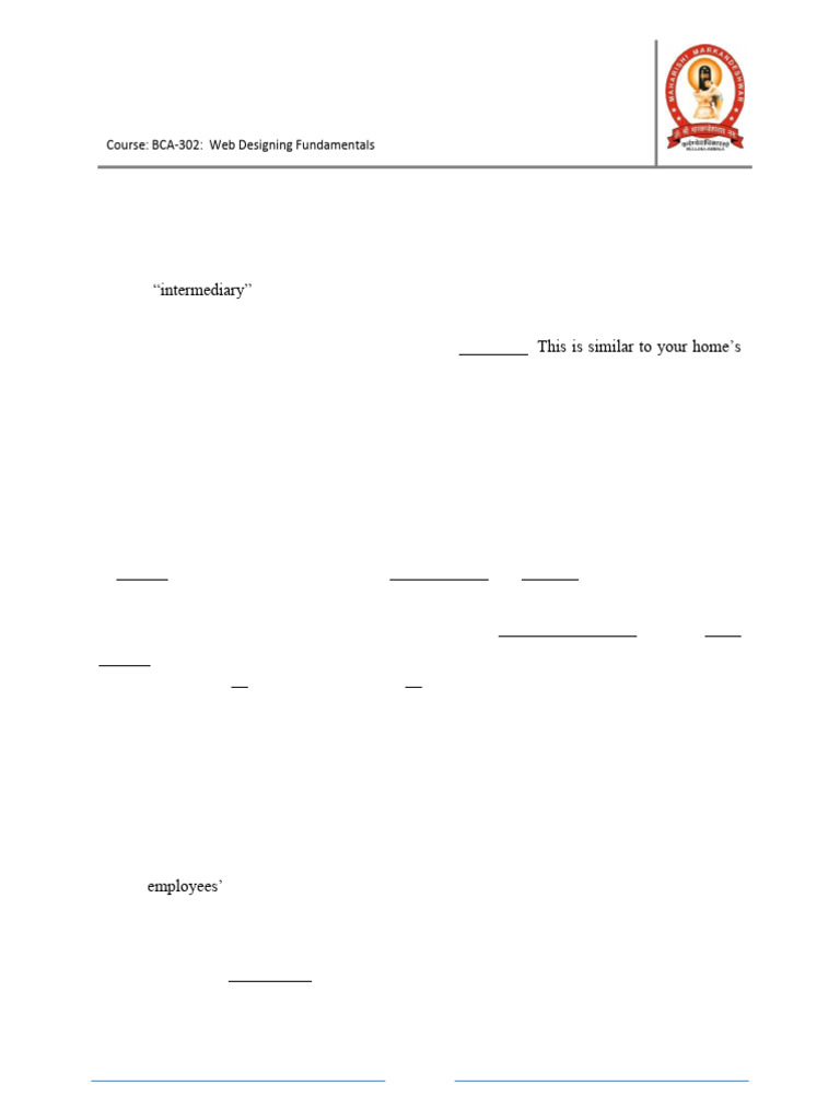 BCA-302 Section A Part 1 | PDF | World Wide Web | Internet & Web