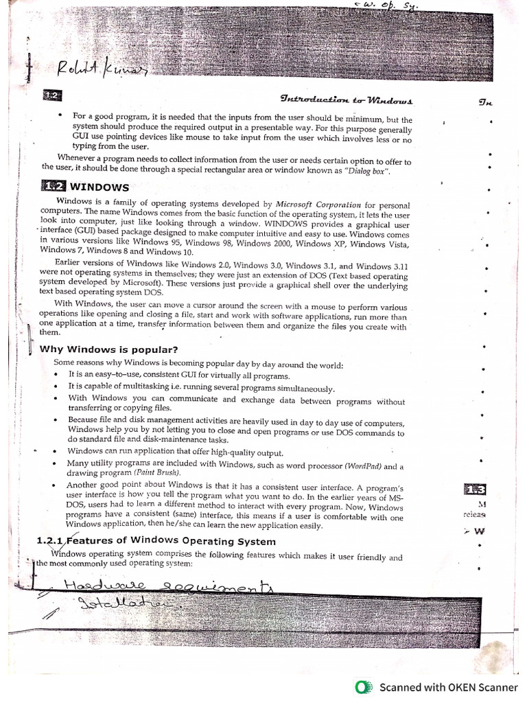 Introduction To Windows | PDF