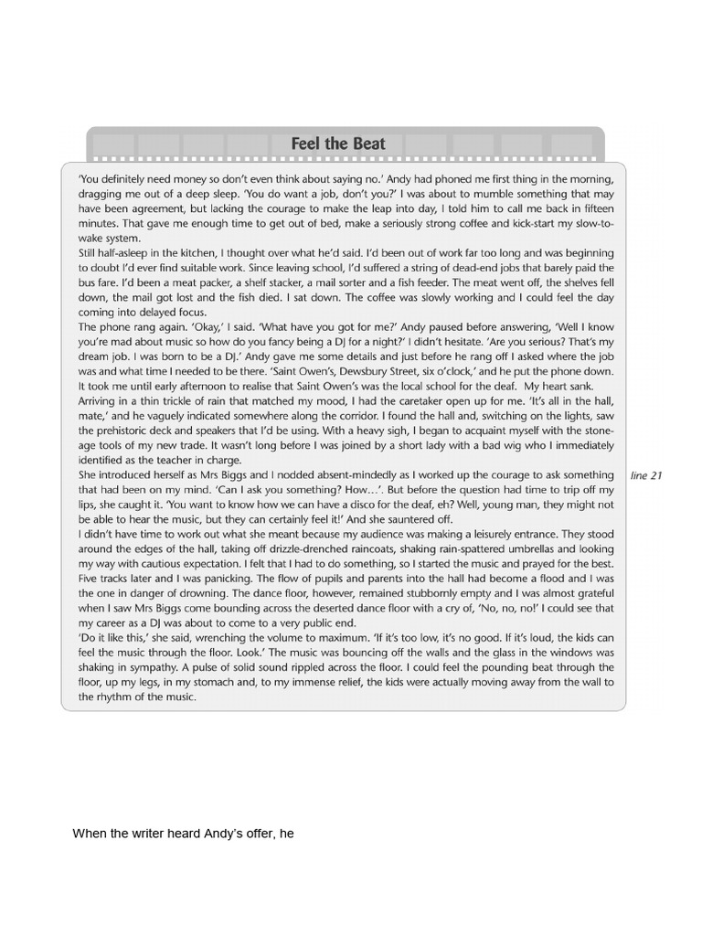 Short Story Reading Comprehension Quiz | PDF