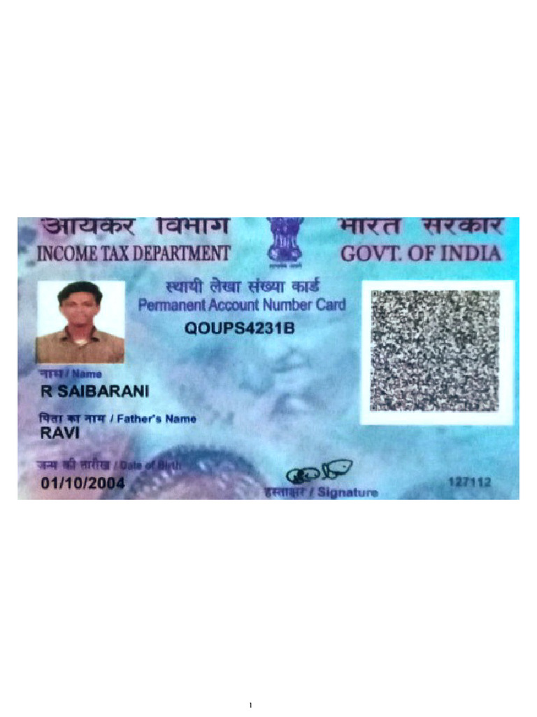 Sai Pan Card | PDF