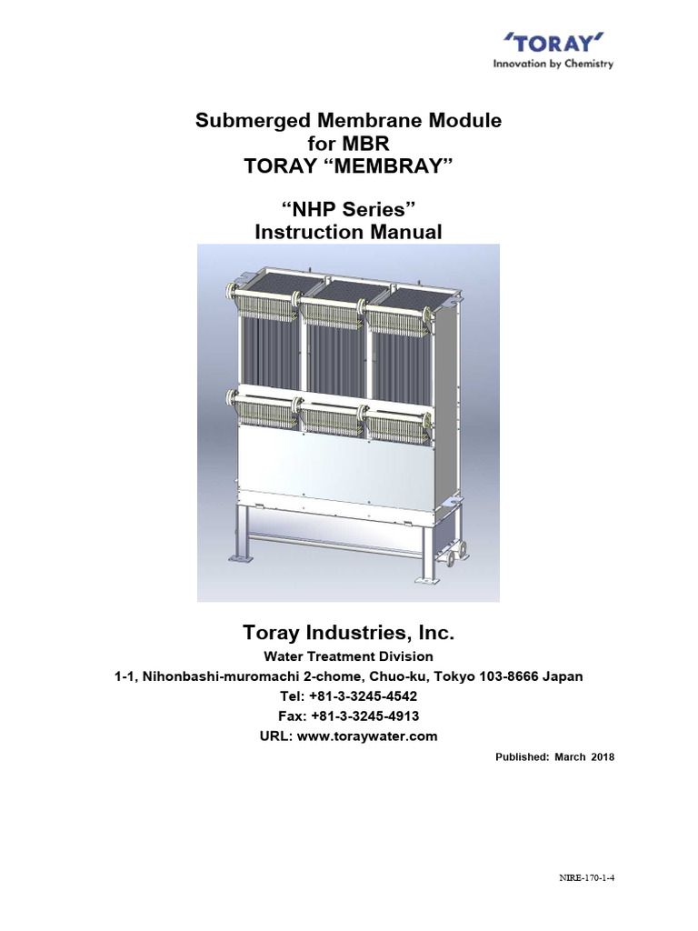 NHP Series MBR Module Manual | PDF | Membrane | Pump