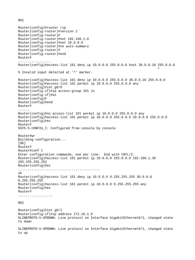 Acl 1 Pdf Internet Protocols Router Computing 