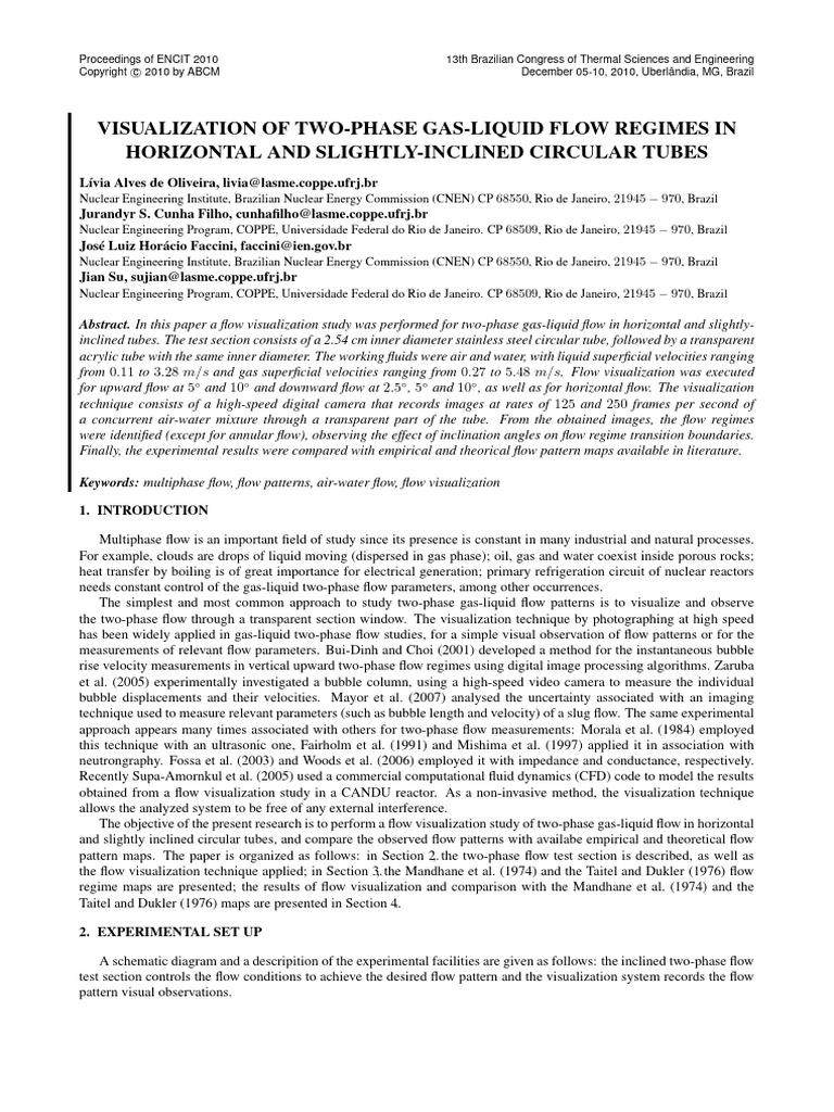 Two Phase Gas Liquid Flow Enc10 0140 | PDF | Viscosity | Liquids