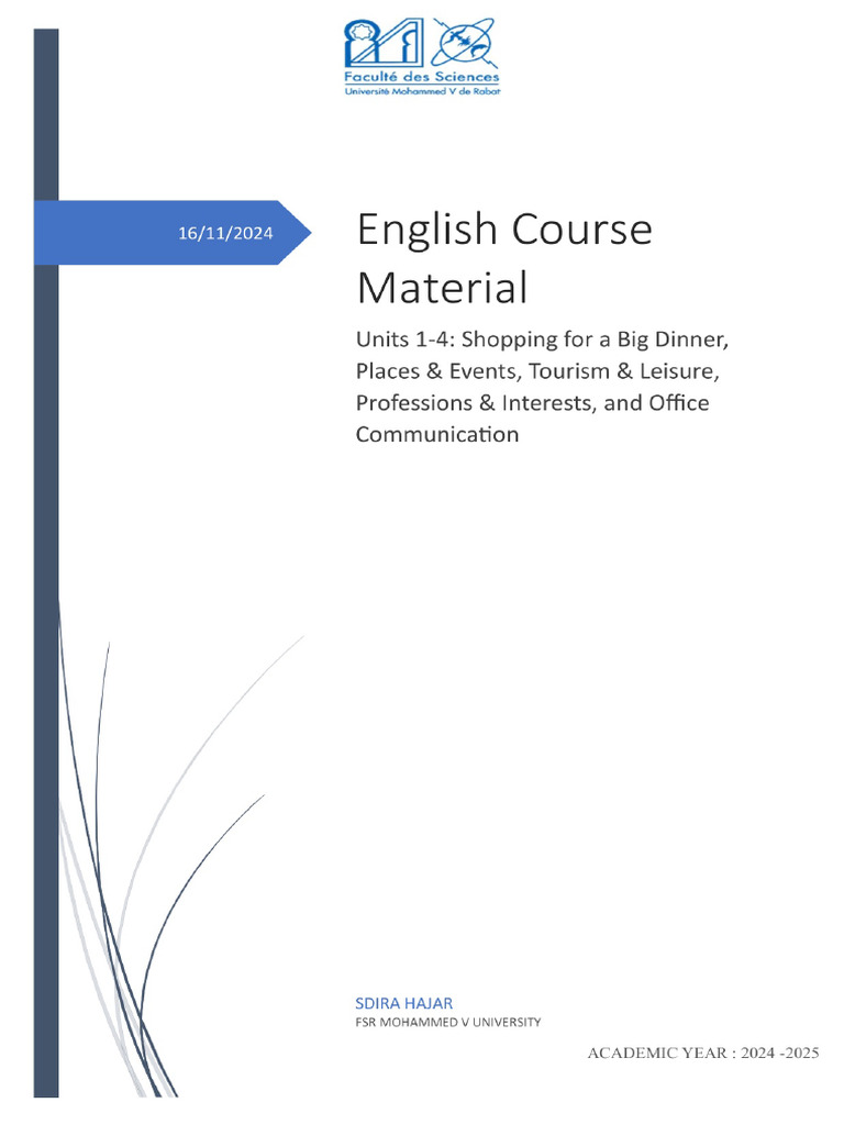 English Course Material | PDF